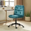 Andy Mid-century Modern Upholstered Armless Swivel Task Chair With ...