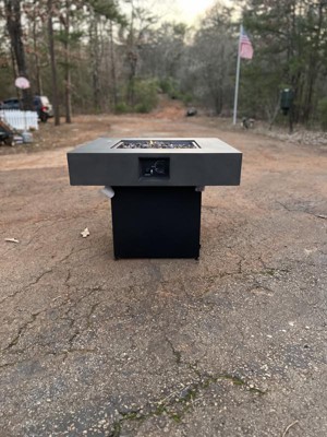 34" Square Liquid Propane Fire Pit - Gray - Threshold™ : Target