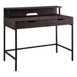 HomeStock 30 in.H Black Color Wood Computer Desks with No Storage : Target