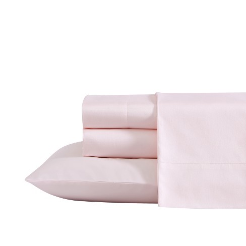 Laura Ashley 800 Thread Count Solid Cotton Blend - 4 Piece- Sheet Set ...