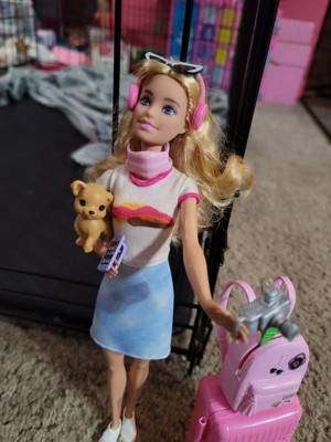 Barbie Doll And Accessories Travel Set With Puppy : Target