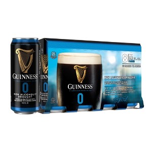 Guinness 0 Draught Non-Alcoholic Import Beer - 8pk/14.9 fl oz Cans : Target