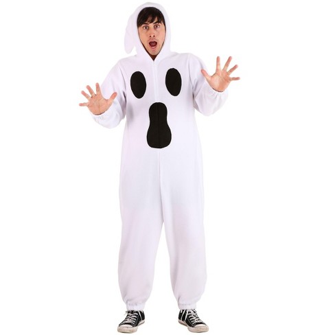 Halloweencostumes.com Large Adult's Ghastly Ghost Costume, Black/white ...