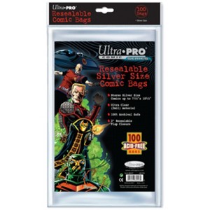 Ultra Pro Comic Bags - Silver Size - Resealable (100 per pack) : Target