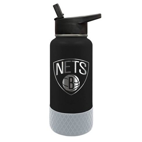 Nba Brooklyn Nets 32oz Thirst Hydration Water Bottle : Target