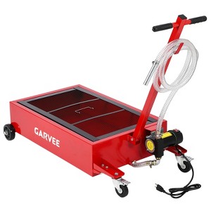 20 Gallon Low Profile Oil Drain Pan with 110V Electric Pump, 76L Heavy ...