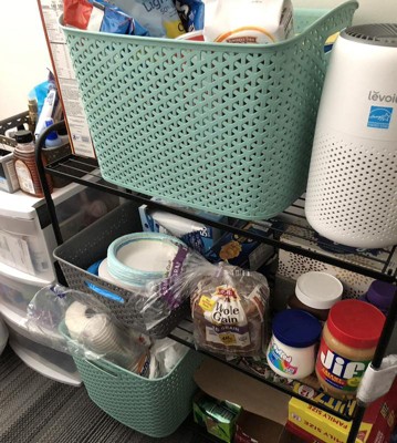 Folding 3 Wide Shelves Black - Brightroom™ : Target