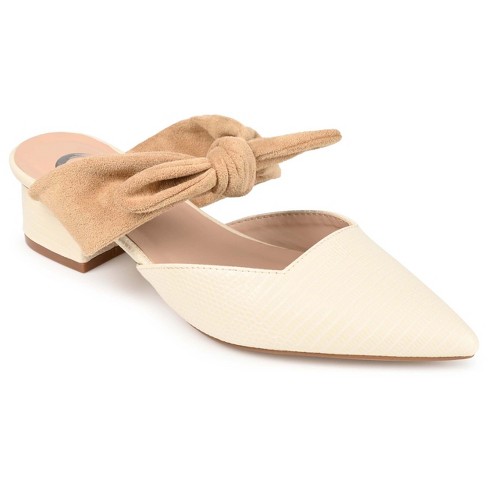 Journee Collection Womens Melora Slip On Pointed Toe Mules Flats Off ...