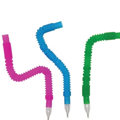 Poppin Fun! Fidget Pens (3 Pack) - Stretchy, Clicky, Wearable! (pink ...