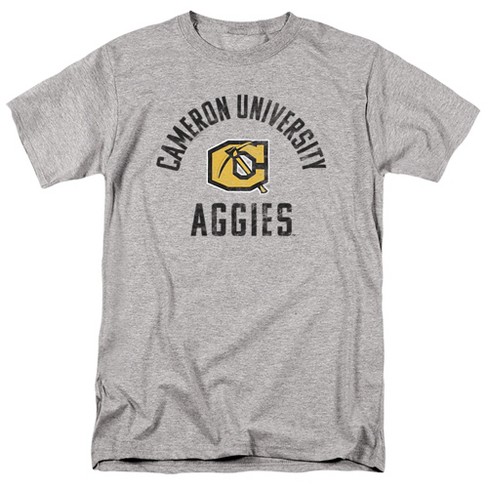 Cameron University Official Aggies Logo Adult T-shirt, Athletic Heather ...