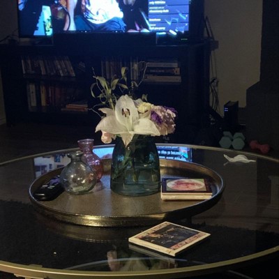 17.6" Round Aluminum Tray Gold - Threshold™ : Target