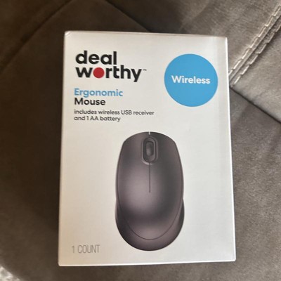 Wireless Ergonomic Mouse - Dealworthy™ - Black : Target