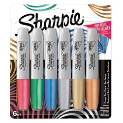 Sharpie 3pk Permanent Markers Fine Tip Metallic Gold/silver/bronze : Target