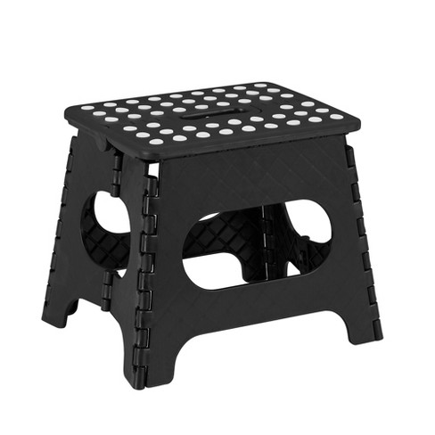 Vecelo Folding Step Stool 11 In. Non-slip Surface Portable Foldable 1 ...