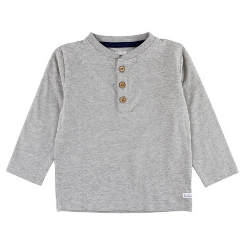 Ruggedbutts Toddler Boys Knit Long Sleeve Henley Tee : Target