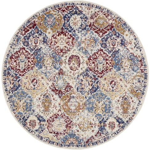 Nourison Grafix Multicolor Bohemian Indoor Area Rug Blue Multicolor 8 ...