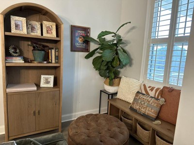 Grooved Wood Arch Bookcase Cabinet - Hearth & Hand™ With Magnolia : Target