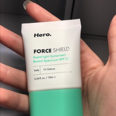 Hero Cosmetics Force Shield Superlight Sunscreen - Spf 30 - 10ml : Target