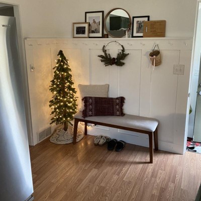 Astrid Mid-century Dining Bench With Upholstered Seat Walnut ...