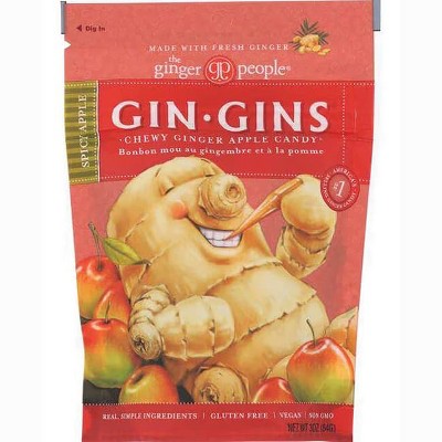 The Ginger People Super Strength Gin-gins Strong Ginger Candy - Case Of ...