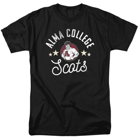Campus Lab Alma College Official Scots Adult T Shirt, Black, Medium ...