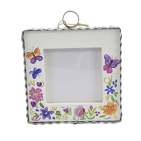 Round Top Collection 7.0" Springtime Photo Frame Picture Flowers ...