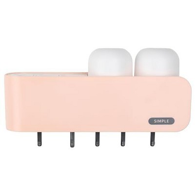 Unique Bargains Bathrooms Wall Mounted Toothbrush Holder With Cup 4.33 ...