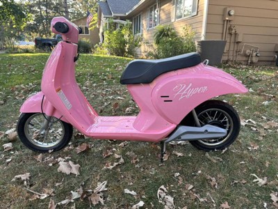 Hyper Blush Retro Scooter 24 Volt Battery Powered Electric Scooter With ...