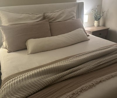 Reversible Textured Cotton Chambray Coverlet - Casaluna™ : Target