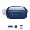 Bestway Saluspa Hawaii Airjet Inflatable Hot Tub With Energysense Cover, Blue + Bestway Spa Seat ...