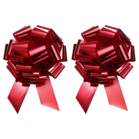 Unique Bargains Bright Durable Metallic Gift Wrapping Large Pull Bow ...