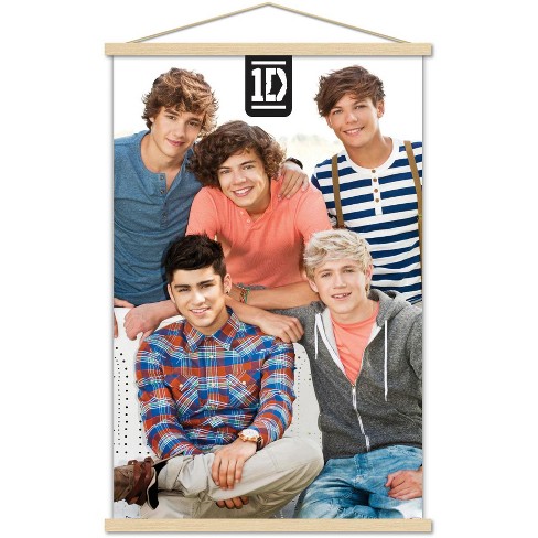 Trends International One Direction - Group Magnetic Framed Wall Poster ...