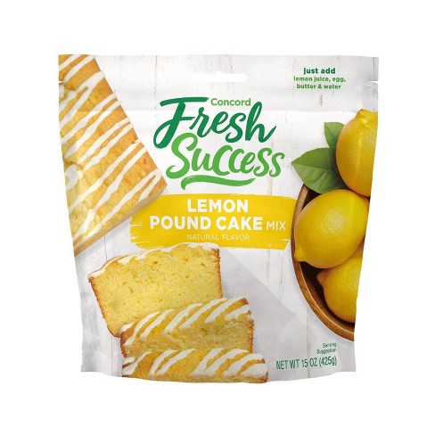Concord Fresh Success Lemon Pound Cake Mix - 15oz : Target