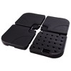 Costway 20'' Patio Offset Umbrella Base Stand Water Filled Base Weights ...