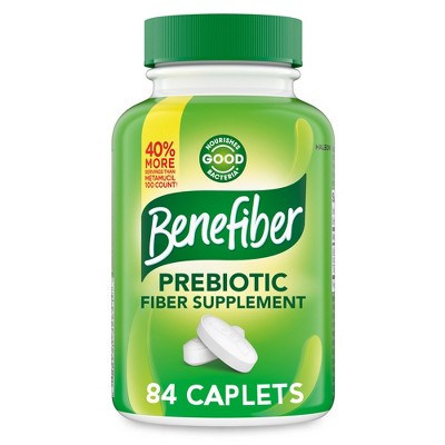 Benefiber Prebiotic Fiber Supplement Caplets - 84ct : Target