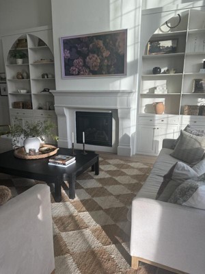 Arvin Olano X Rugs Usa - Louie Diamond Checkerboard Jute Indoor Area ...