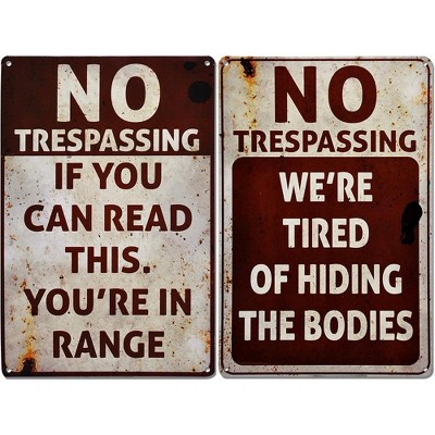 Nifti Nest 8 Pcs Halloween Bloody Warning Yard Signs : Target