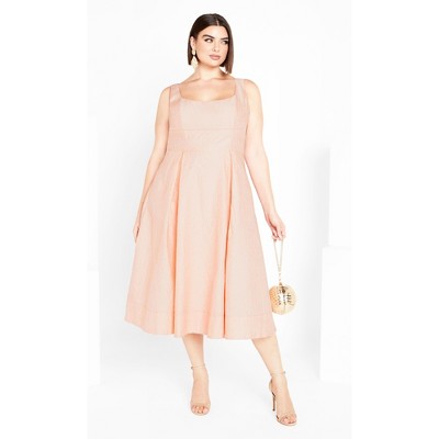 Women's Plus Size Estella Dress - Light Pink | City Chic : Target