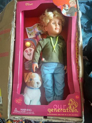Our Generation Elliot 18" Boy Doll & Pet Set : Target
