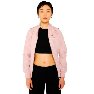 Members Only Women's Classic Iconic Racer Jacket - Large, Light Pink ...