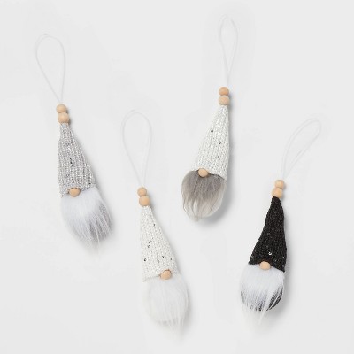 Northlight 3ct Gnome Christmas Ornament Set 3.75" - Gray : Target