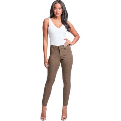 Ymi Women's Hyperstretch Mid-rise Skinny Jeans - Java - Xl : Target