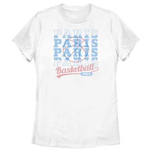 Women's Lost Gods Basketball Paris 2024 T-shirt - White - Medium : Target
