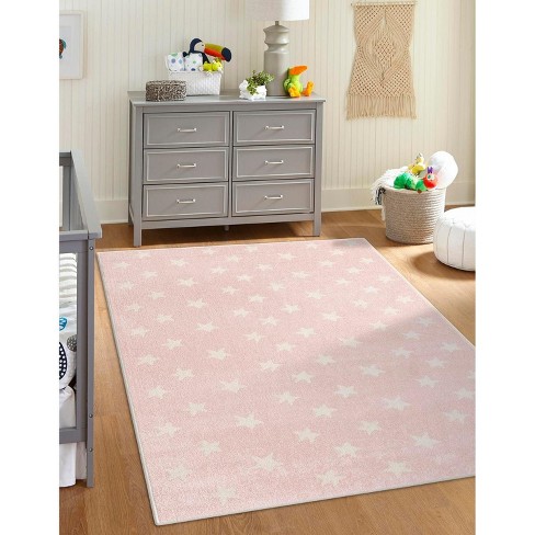 Unique Loom Whimsy Kids Collection Area Rug - Stars (5' 3" X 8 ...