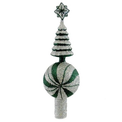 Tree Topper Finial 11.0" Tartan Finial Tree Topper Christmas - Tree ...