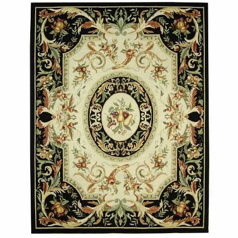 Chelsea Hk80 Hand Hooked Area Rug - Black - 8'9"x11'9" - Safavieh. : Target