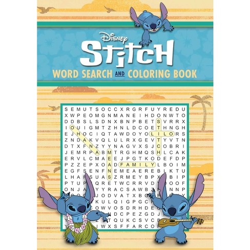 Disney Stitch Word Search And Coloring Book - (coloring Book & Word ...