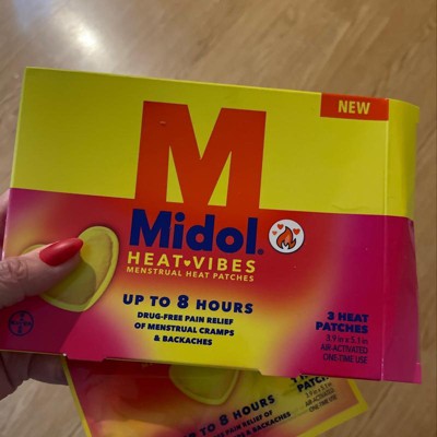 Midol Heat Vibes Menstrual Pain Relief Heat Patches For Menstrual ...
