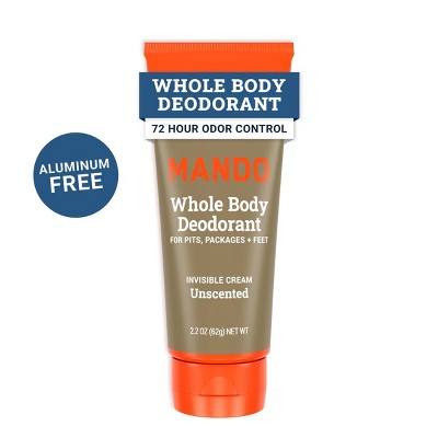 Mando Whole Body Deodorant - Men's Aluminum-free Invisible Cream ...