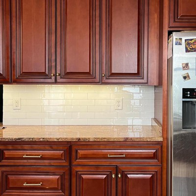 Smart Tiles 2pk Oslo Xl Glossy Peel & Stick 3d Tile Paper Backsplash ...